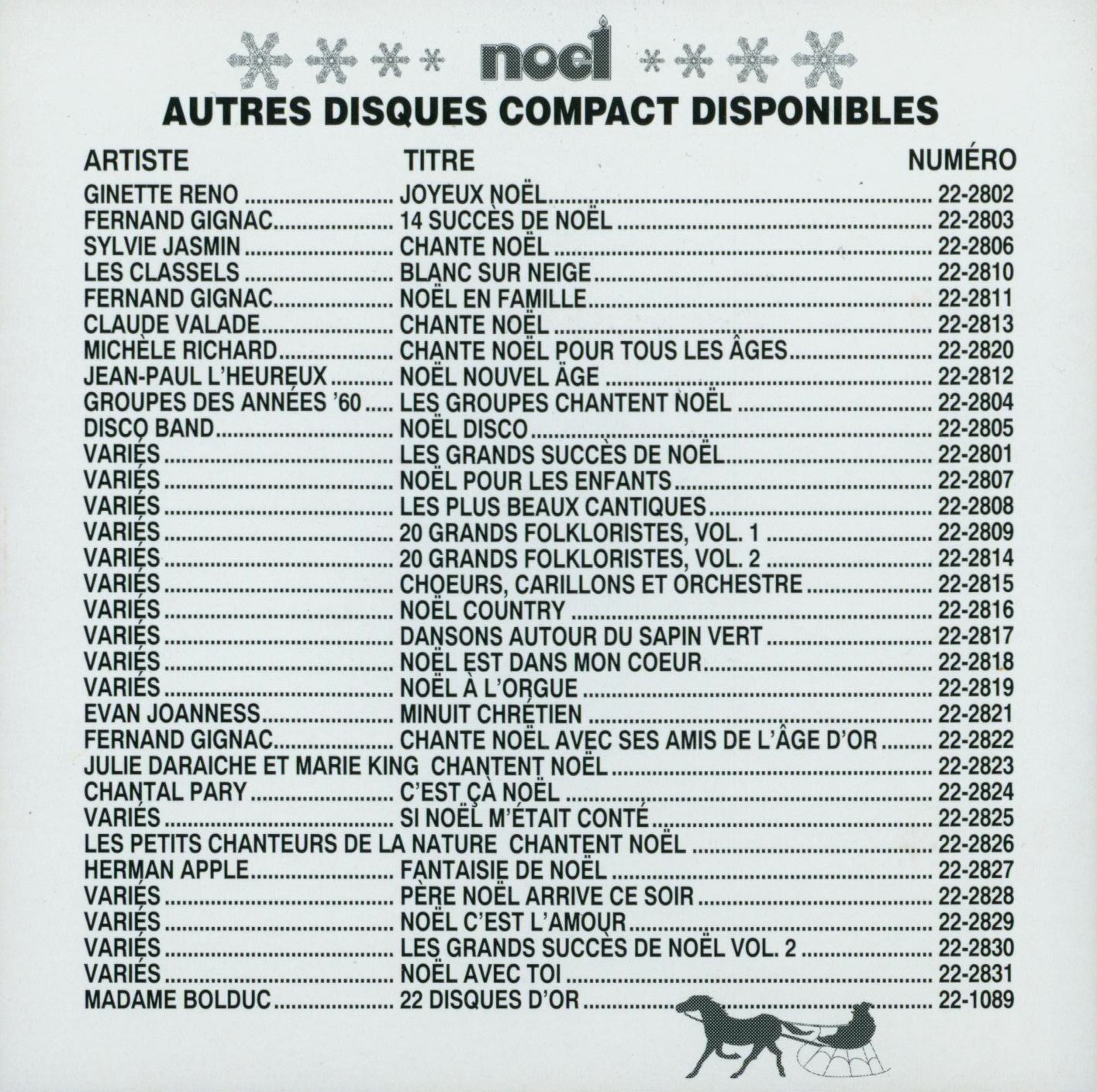 Noël country volume 1 (c. 1993) | Artistes variés