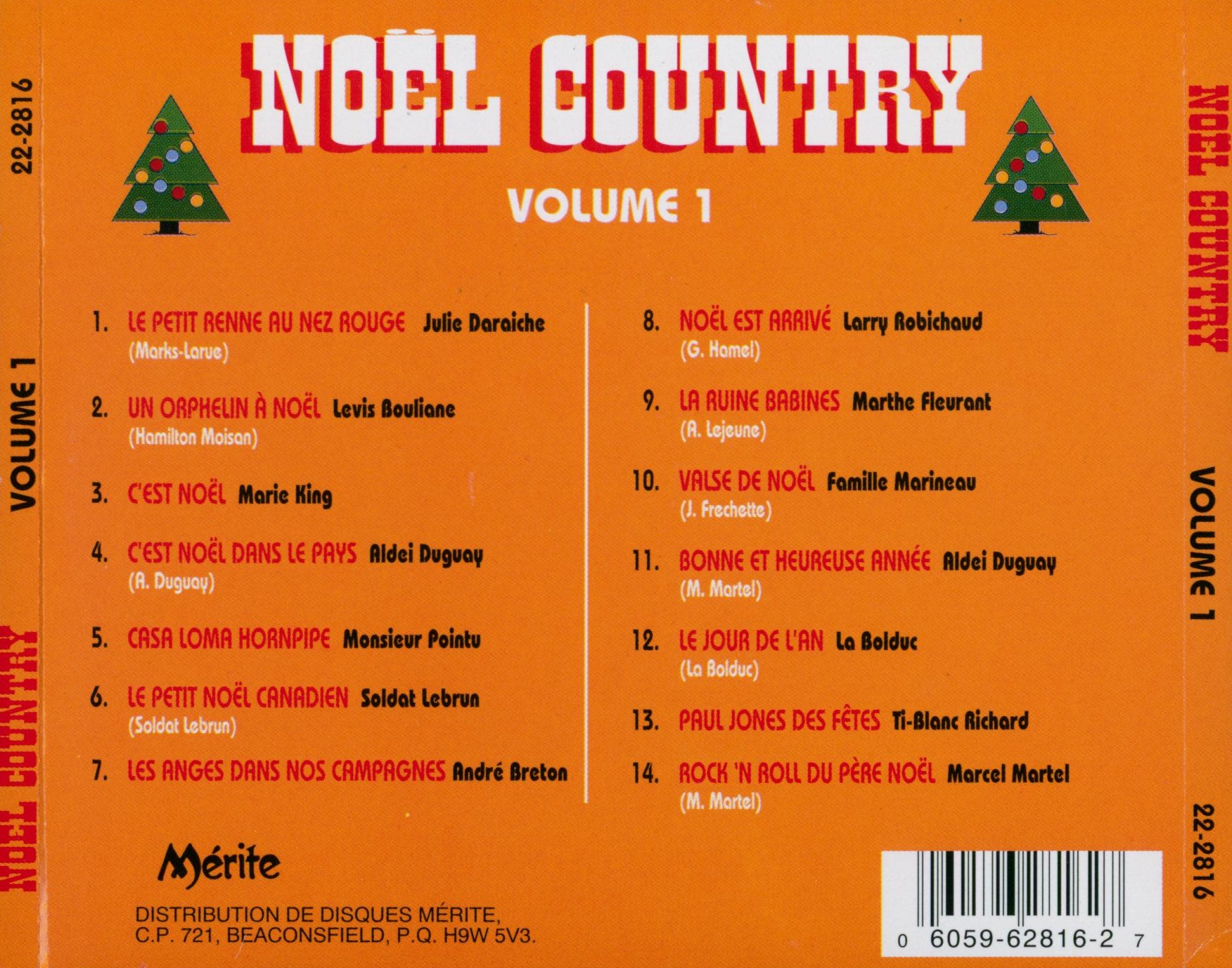 Noël country volume 1 (c. 1993) | Artistes variés