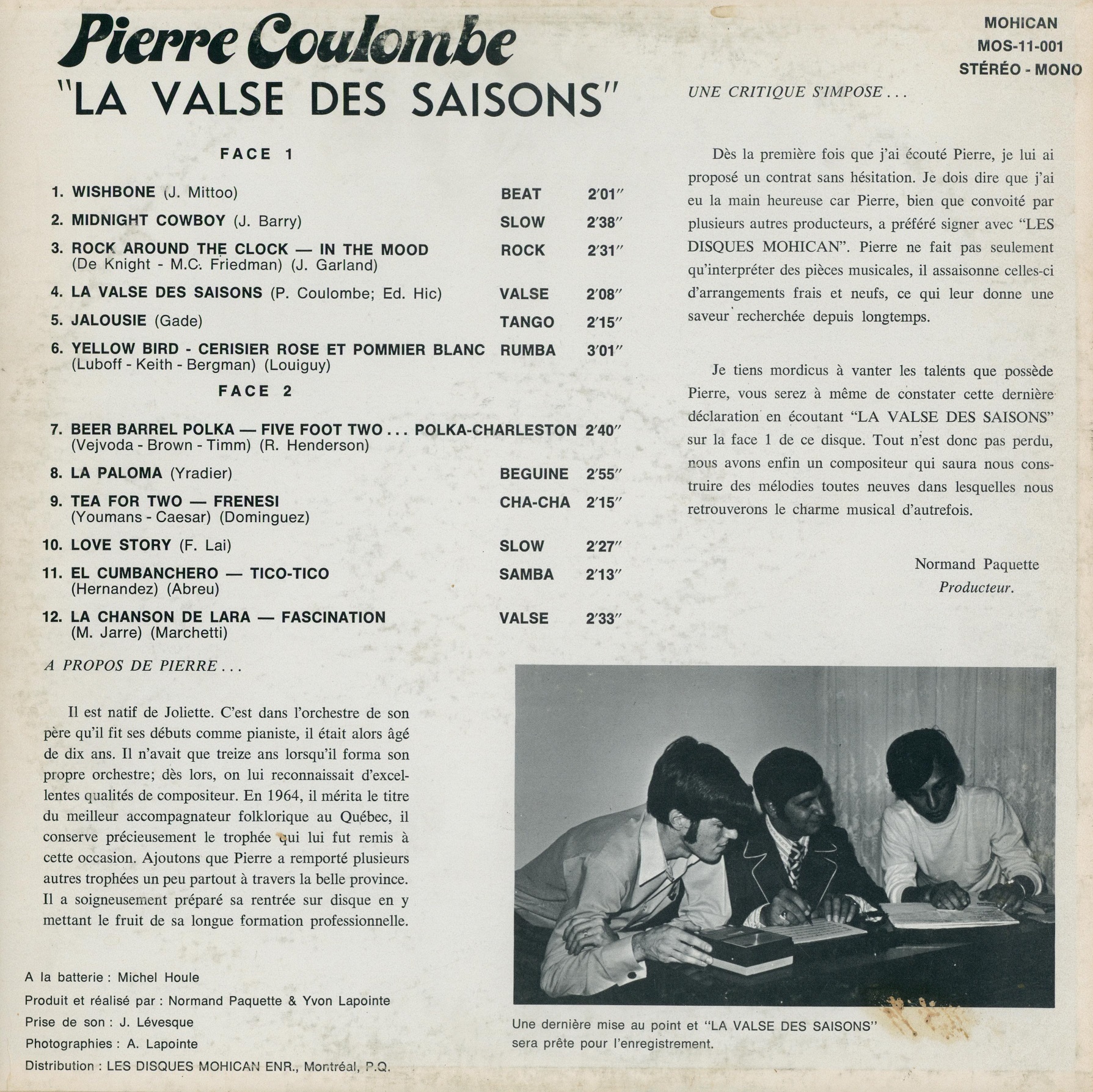 La valse des saisons | Pierre Coulombe