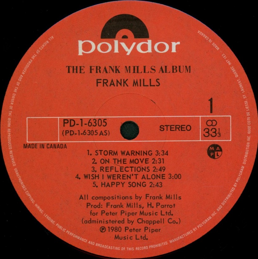 The Frank Mills Album (1980) | Frank Mills
