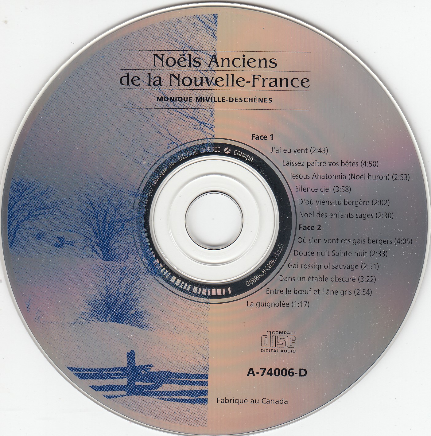 Noëls anciens de la Nouvelle-France | Monique Miville-Deschênes