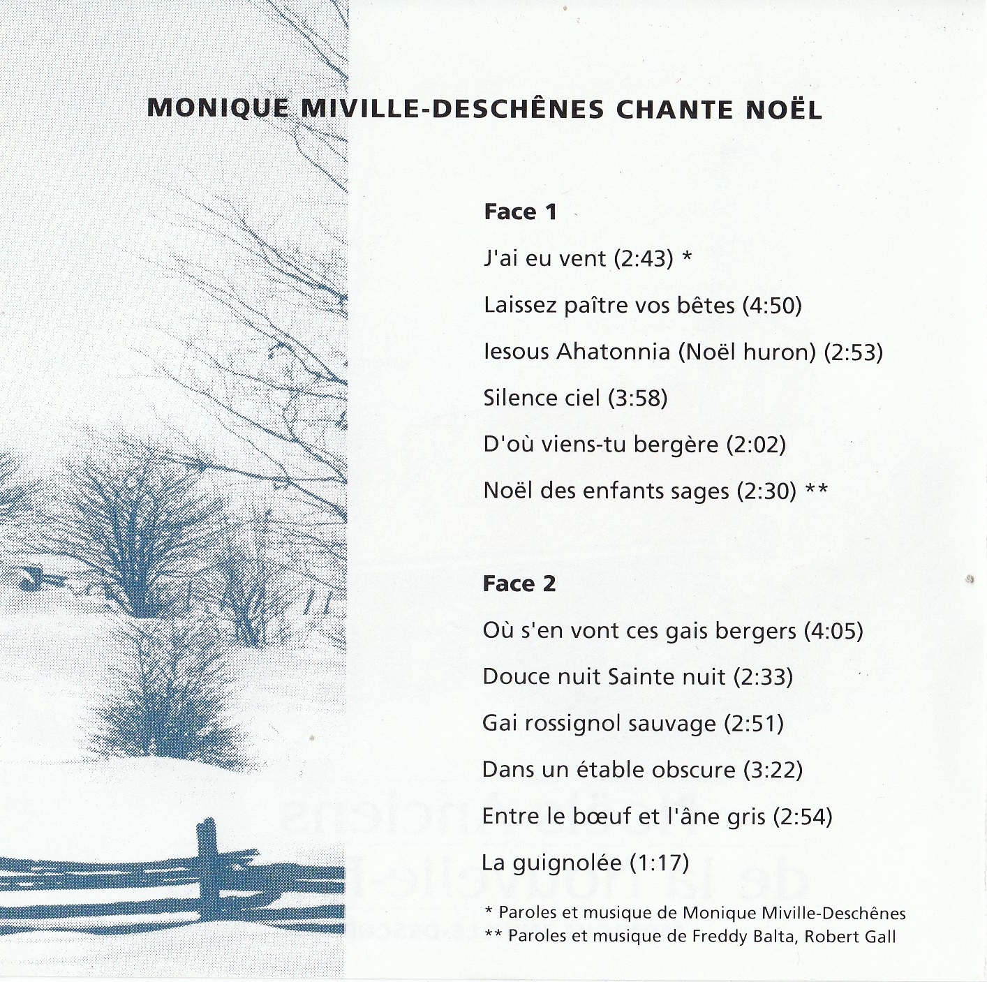 Noëls anciens de la Nouvelle-France | Monique Miville-Deschênes
