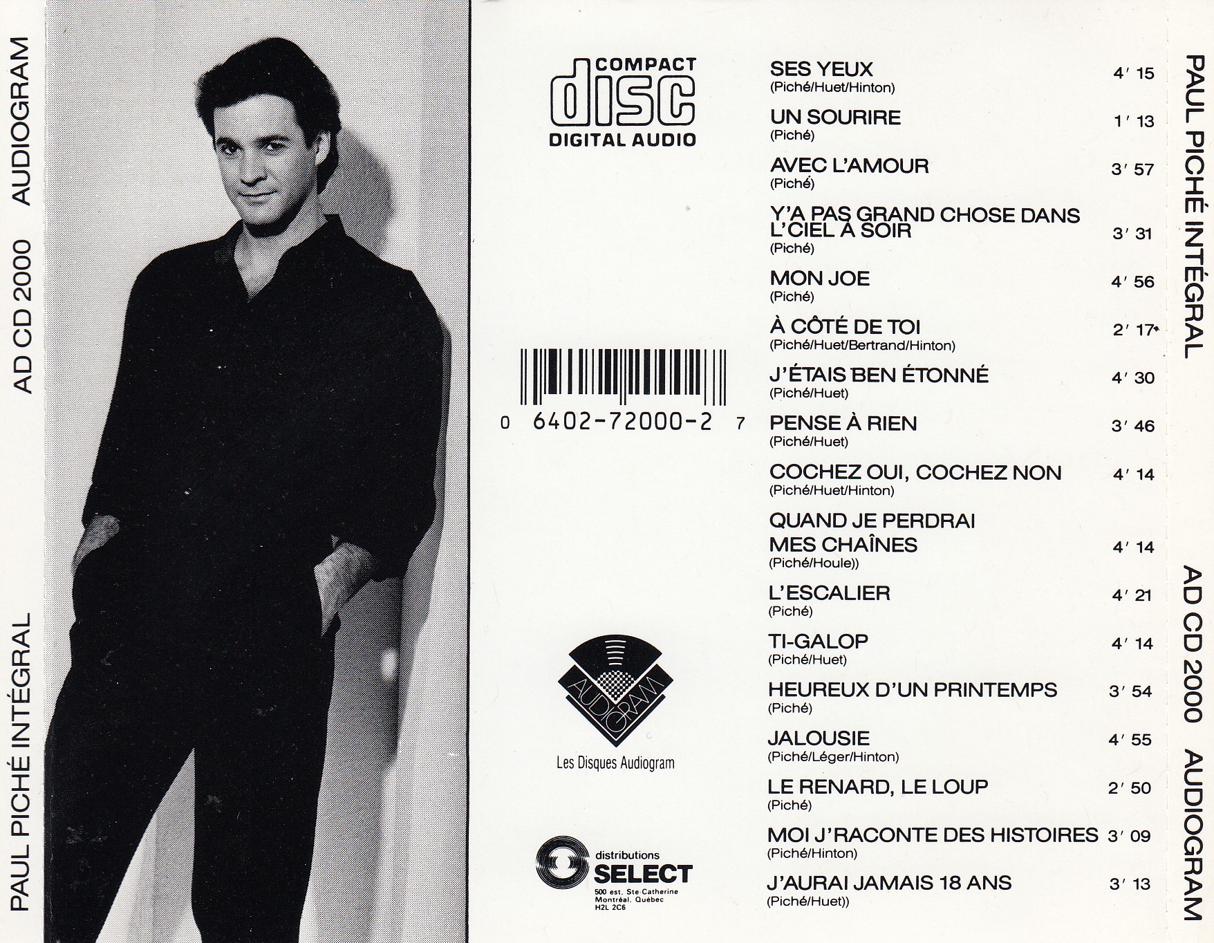 Intégral (1987) | Paul Piché