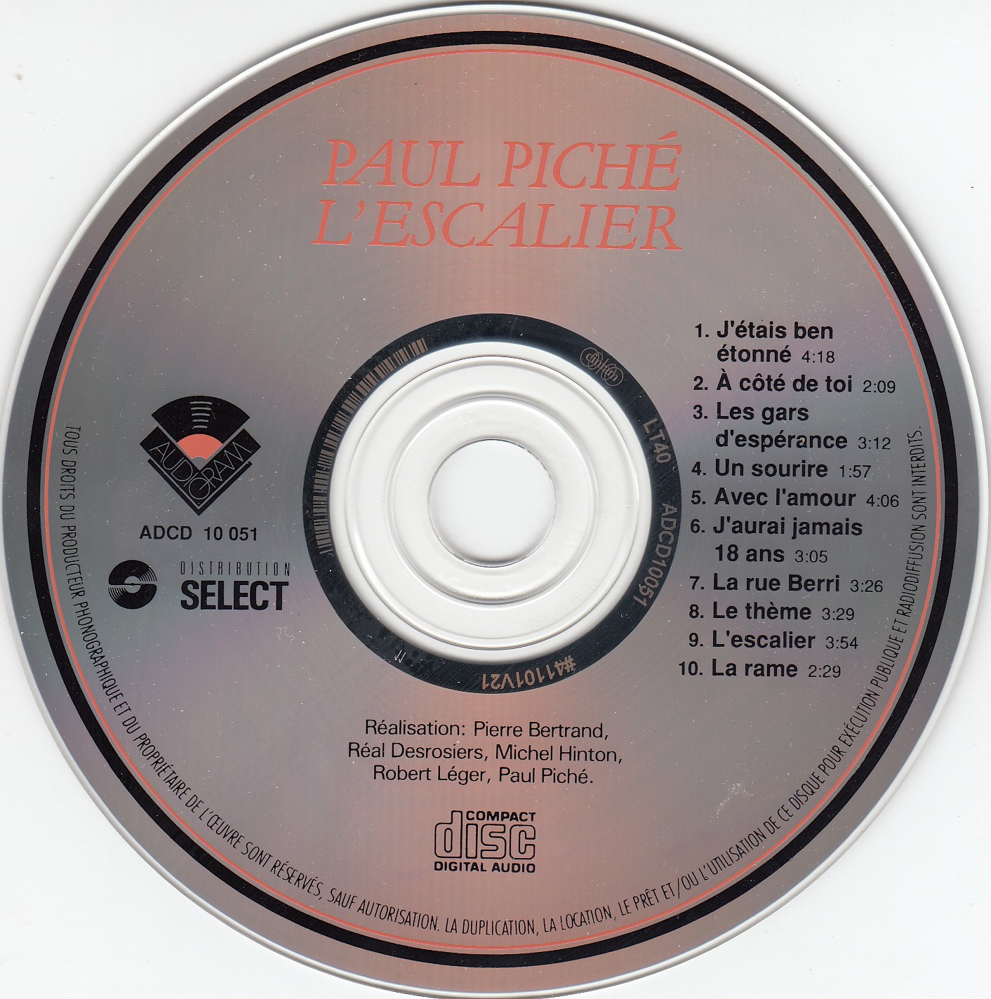 L'escalier (1991) | Paul Piché