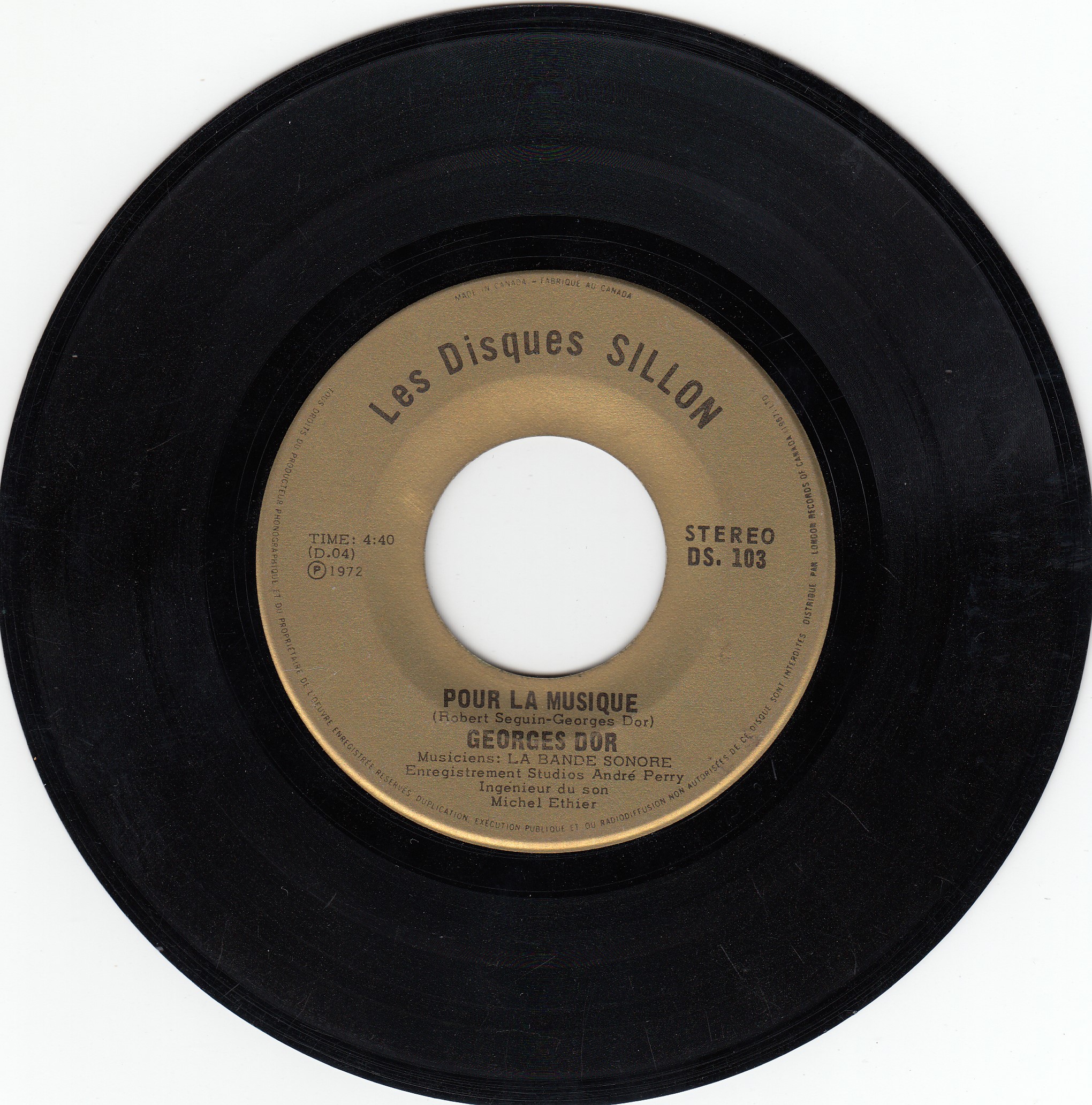 Pour la musique (1972) | Georges Dor